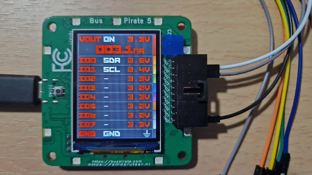 I2C lines large voltage drop? - General - Bus Pirate