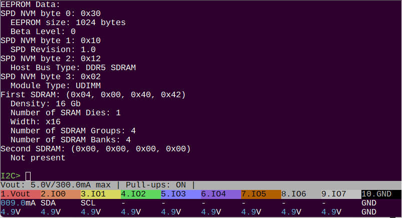 DDR4 and DDR5 parameter table reader - Page 3 - Development - Bus Pirate